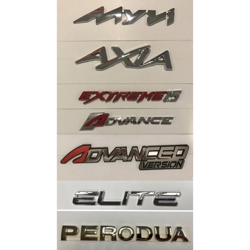 Perodua Emblem Logo MYVI / AXIA / EXTREME1.5 / ADVANCE / ADVANCED ...
