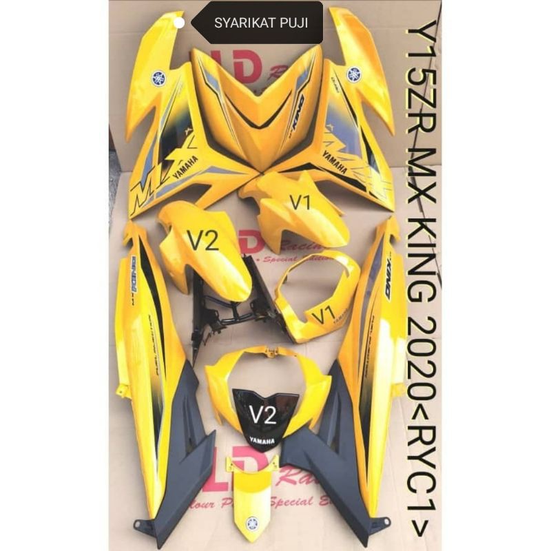 *READY STOCK*Y15ZR V1/V2 COVER SET MX KING YELLOW 2020 HLD(NEW LOOK ...