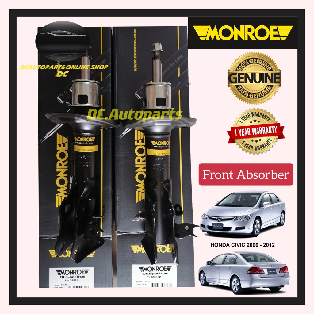MONROE OESPECTRUM SHOCK ABSORBER HONDA CIVIC 1.8 2.0 SNA SNB SNL FD ...