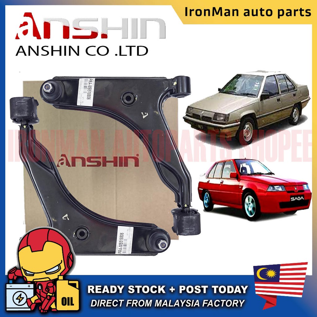 ORIGINAL ANSHIN JAPAN FRONT LOWER ARM PROTON SAGA,ISWARA 1.3/1.5 (PRA ...
