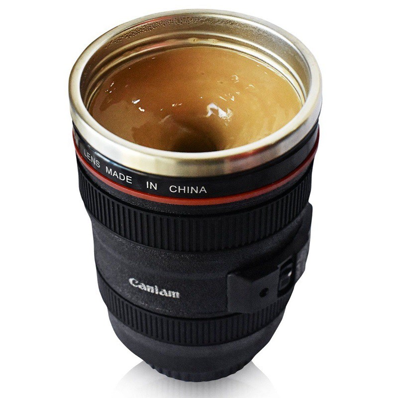 (READY STOCK) Thermos Mug Camera Lens Design Stainless Steel Travel ...