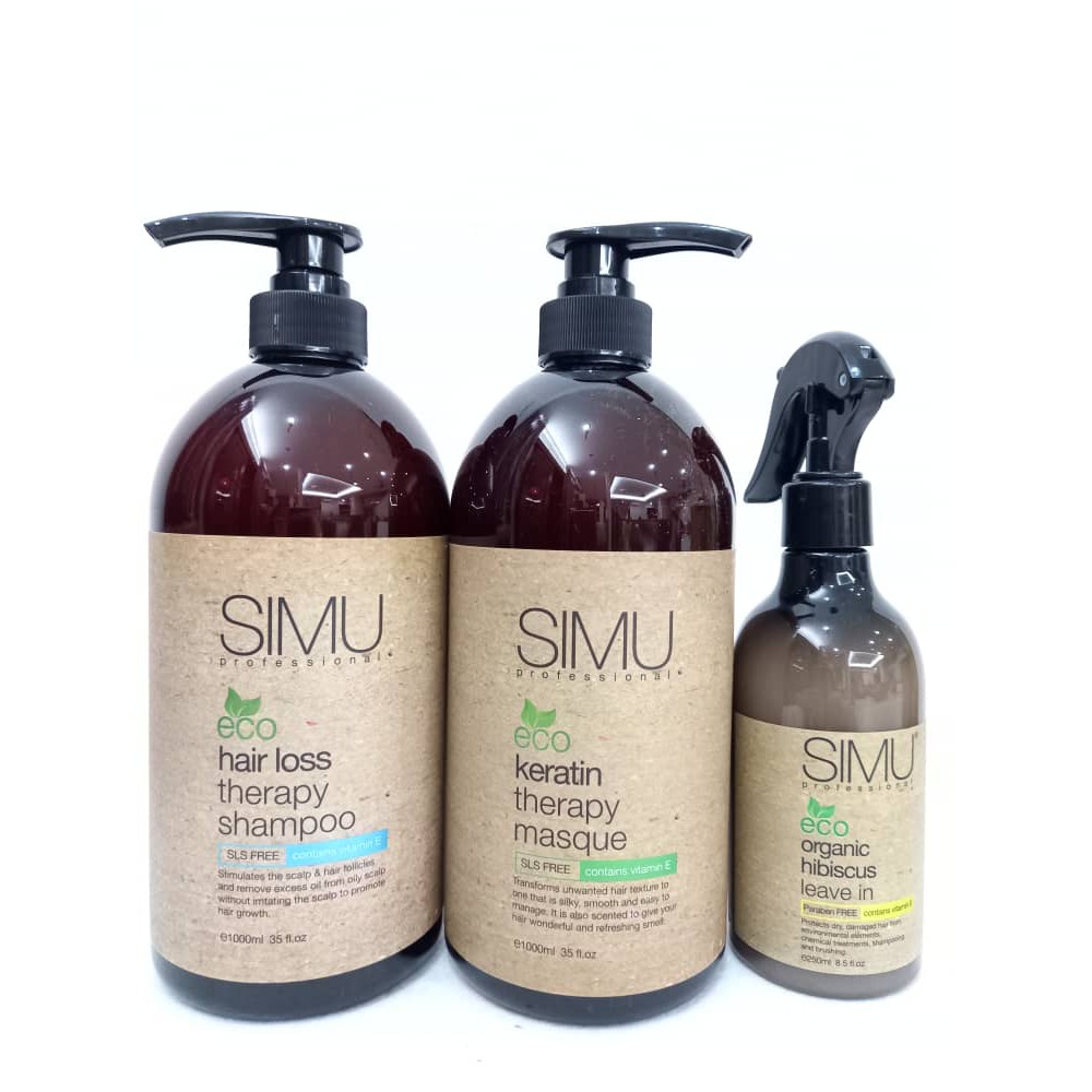 (PROMOTION)Simu Professional Salon Eco SLS Free Shampoo/Conditioner ...