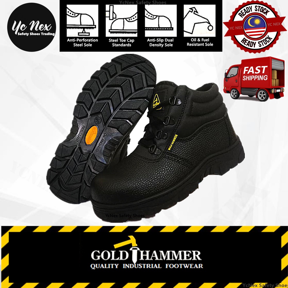 SAFETY SHOES / SAFETY BOOTS MID CUT STEEL TOE CAP BLACK 524 | 522 | 018 ...