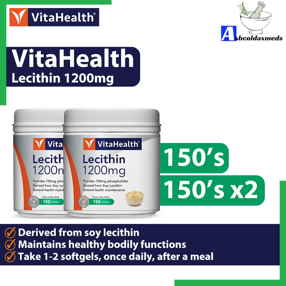 VitaHealth Lecithin 1200mg 150's/150'sx2 EXP07/2027 | Shopee Malaysia