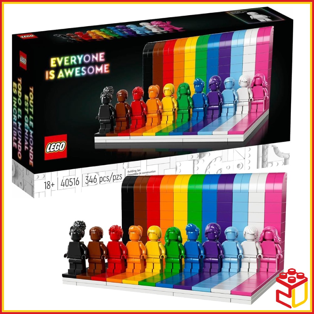 (Ready Stock) 40516 LEGO Minifigures Everyone Is Awesome Building Toy ...