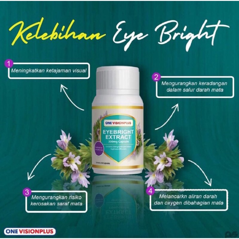 [VITAMIN MATA] EYEBRIGHT EXTRACT SUPPLEMENT MATA ONE VISSION PLUS (Ubat ...