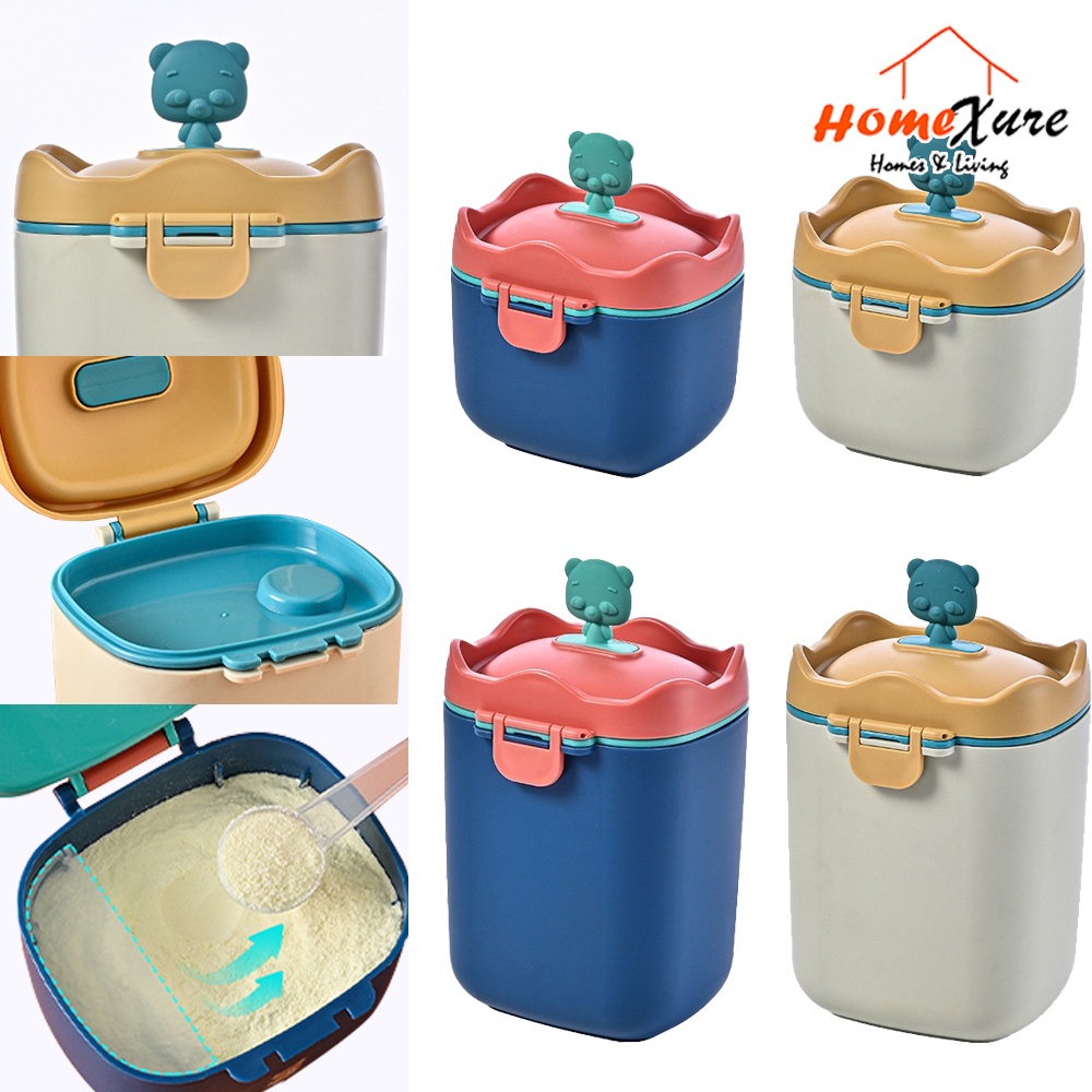 HomeXure - POWDER CONTAINER Portable Baby Milk Powder Box Milk Powder ...