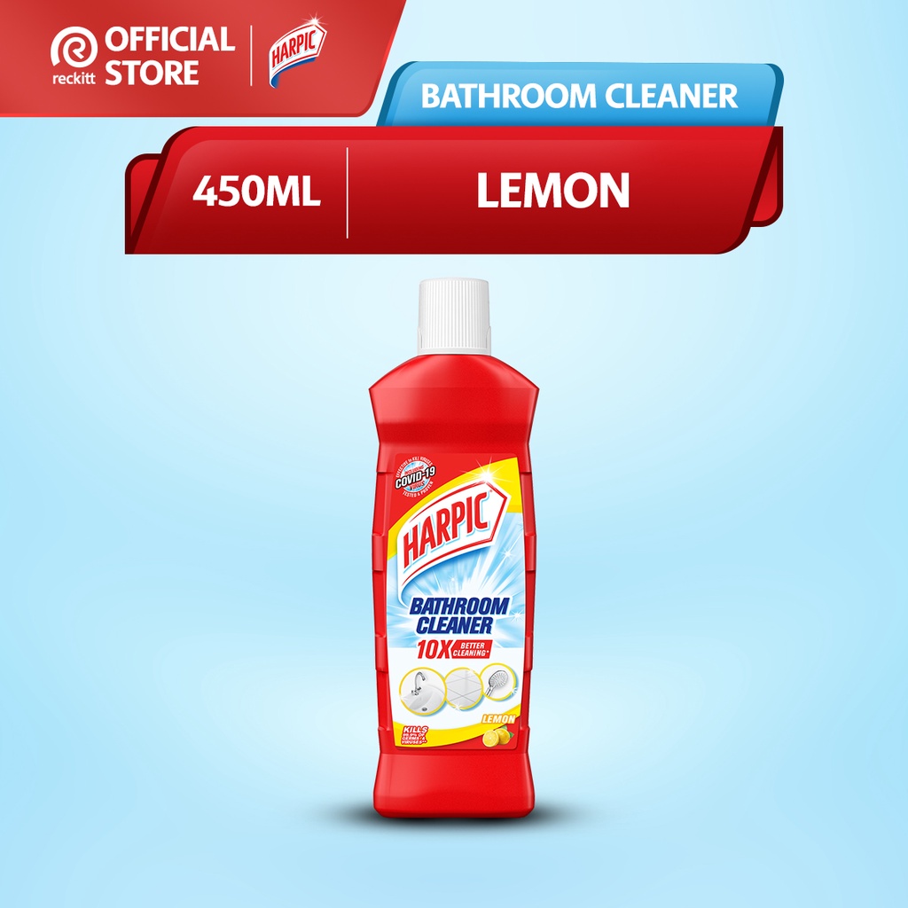Harpic Disinfectant Bathroom Cleaner Lemon (450ml) | Shopee Malaysia