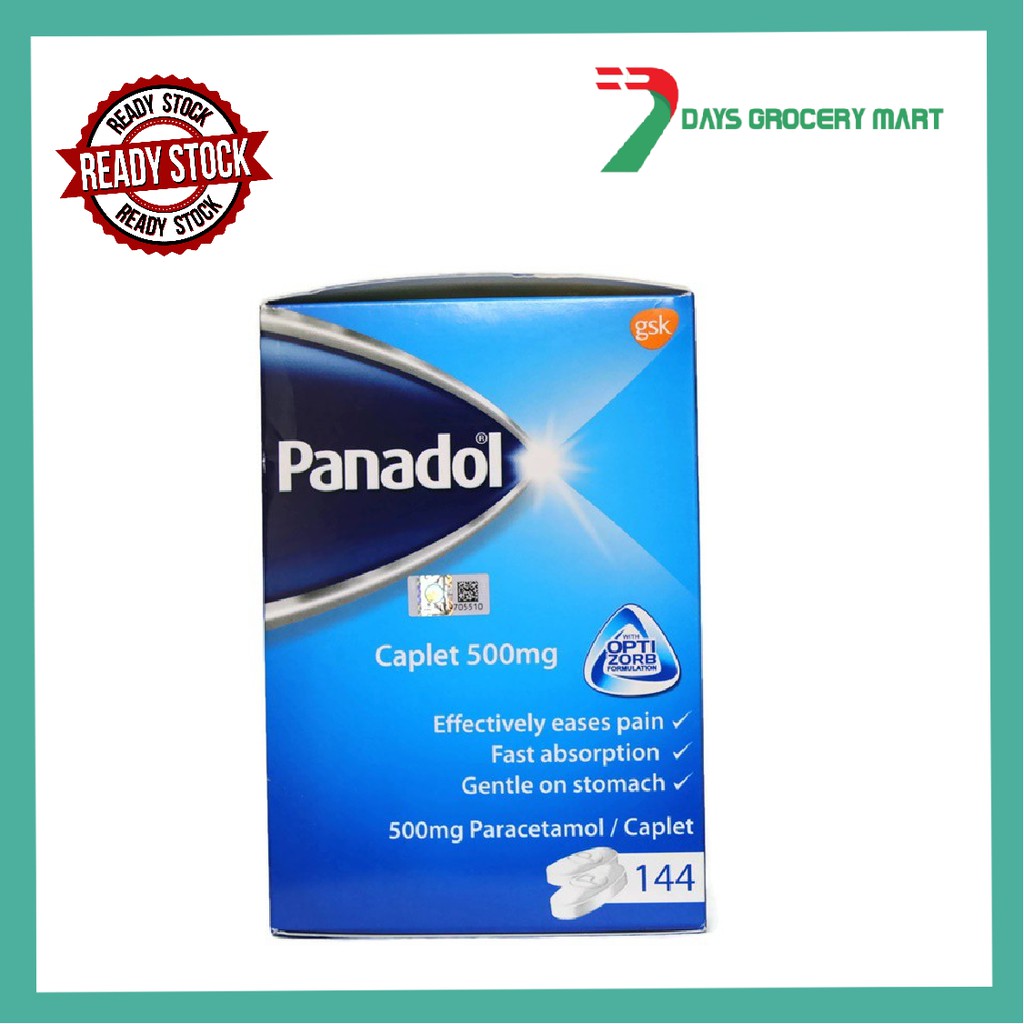 PANADOL CAPLET 500mg 144 TABLETS/BOX | Shopee Malaysia