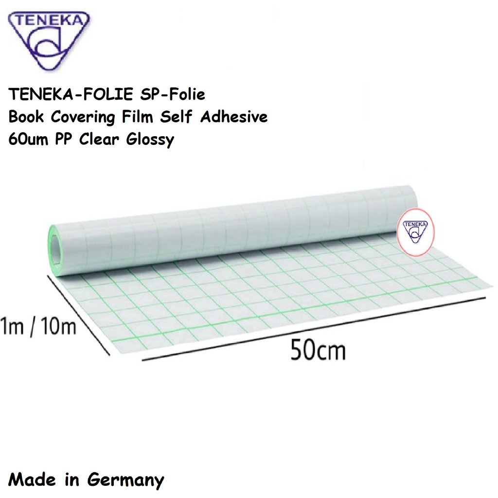 Teneka-Folie Book Covering Film Book Cover Self Adhesive Clear Glossy ...