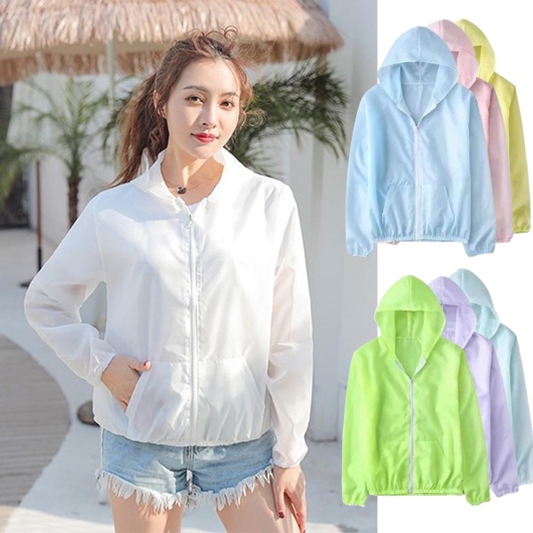 Anti UV Jacket Transparent Sun Protection Quick-drying Clothing Women ...