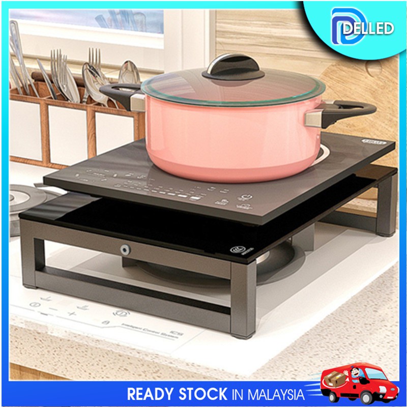 🇲🇾DELLED🇲🇾 Kitchen shelf induction cooker support rack microwave oven ...