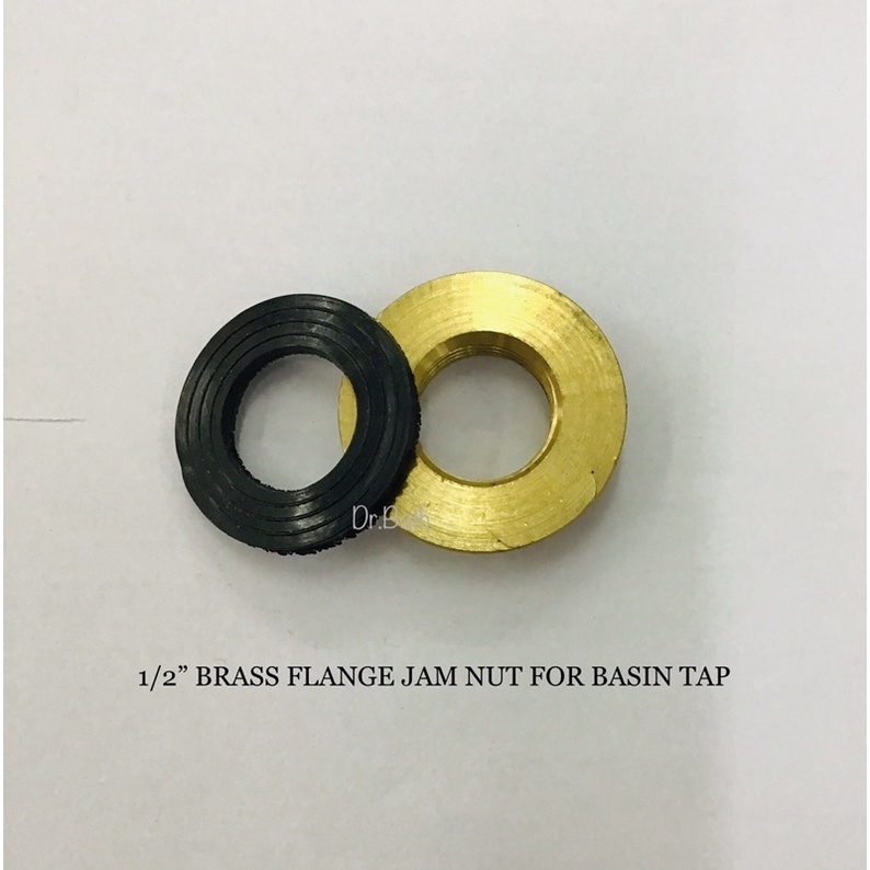 1/2” Brass /PVC /S/Steel Flange Jam Nut For Basin Tap With Rubber ...
