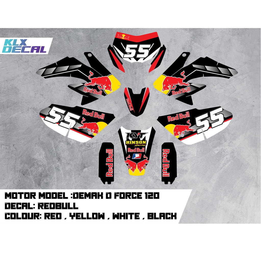DForce 120 Decal | Redbull | Shopee Malaysia
