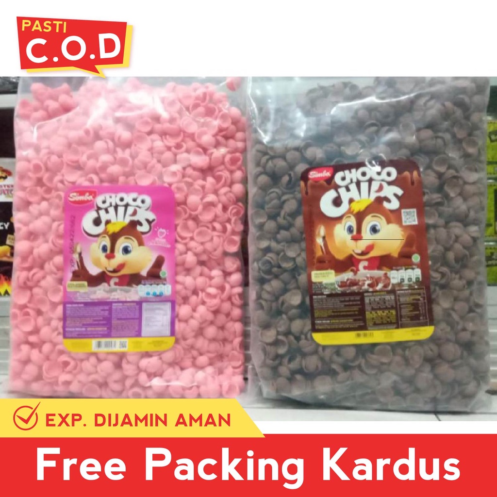 Snack KILOAN KOKO KRUNCH CRUNCH CHOCO CHIPS STRAWBERRY 1 KG GRAM SNACK ...
