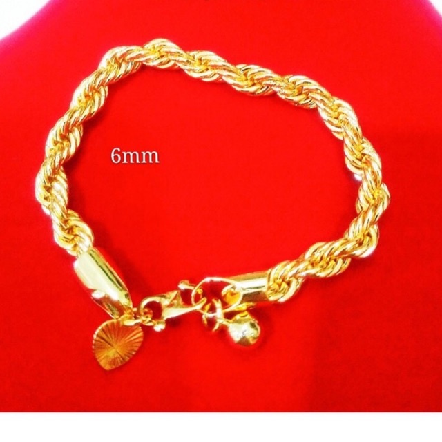 🔥Gelang Tangan Pintal Emas Korea 😍COP916 Bracelet gold plated 💯Persis ...