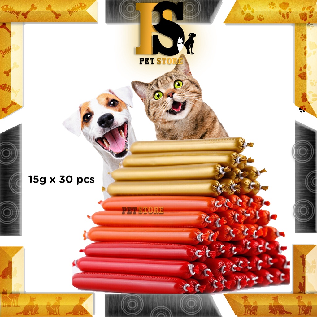 Lady Bird's Pet Snack & Treats Sausage Hot Dog Snack for Cats & Dogs ...