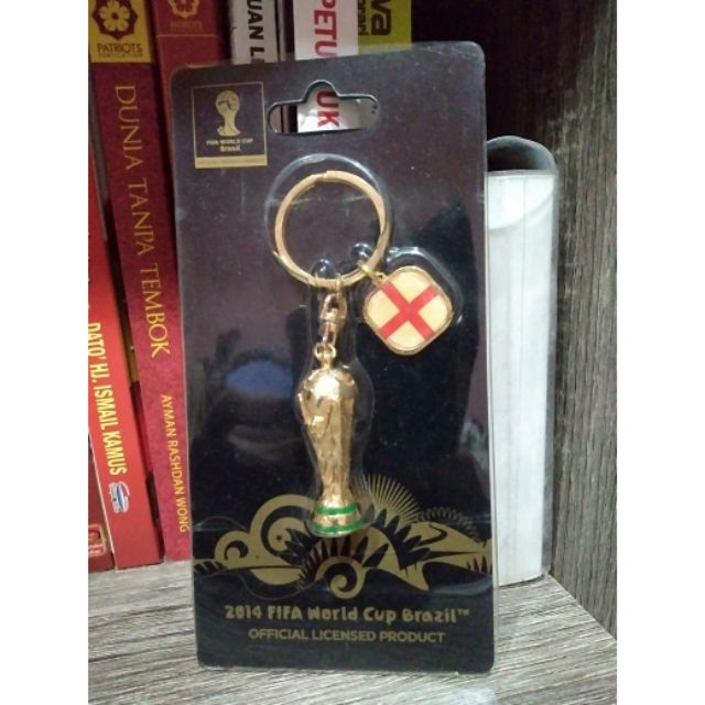 FIFA World Cup 2014 Keychain with Mini World Cup Trophy | Shopee Malaysia