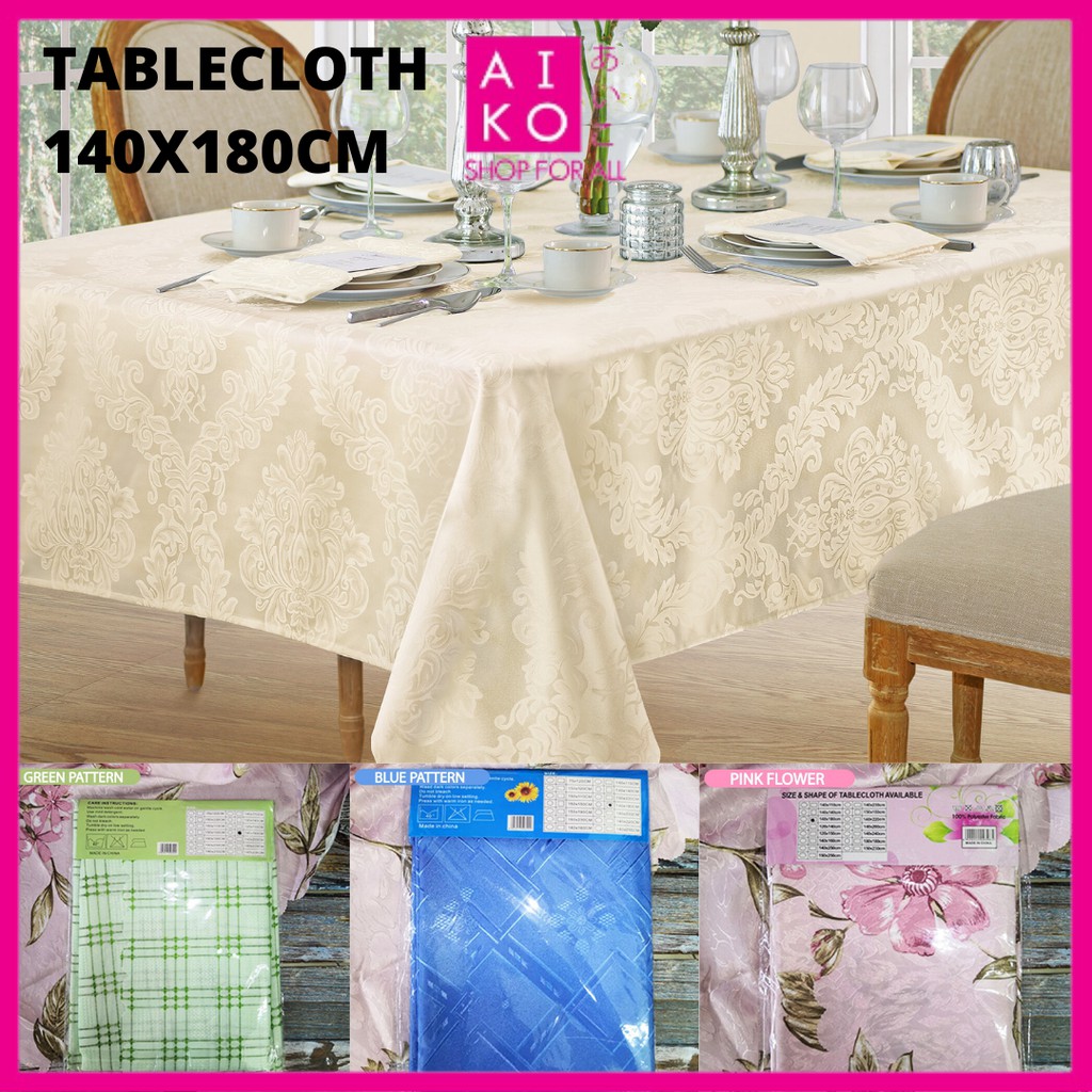 (AIKO)TABLECLOTH KAIN PELAPIT MEJA (140X180CM) | Shopee Malaysia