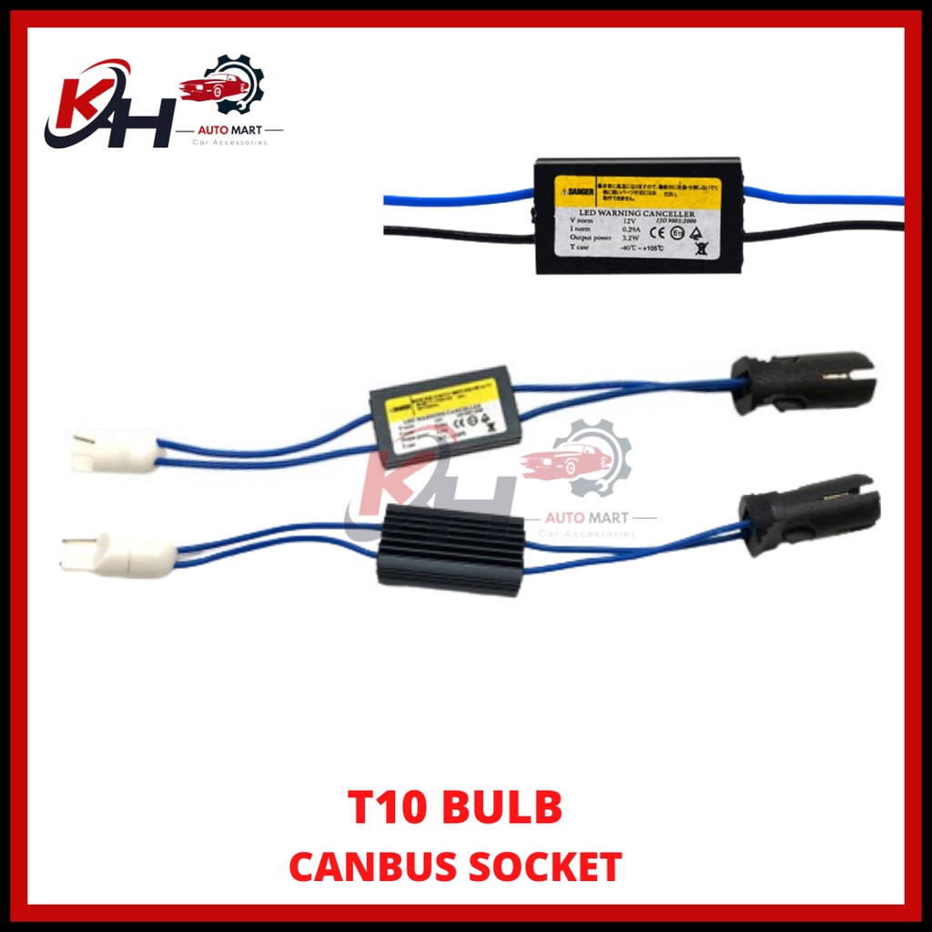 🔥1 Pair🔥 T10 Canbus Load Resistor Canbus Canceller For Led Lights T10 ...