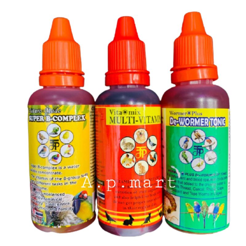 🔥🔥SUPER B-COMPLEX /MULTI-VITAMIN /De-WORMER TONIC 35ml | Shopee Malaysia