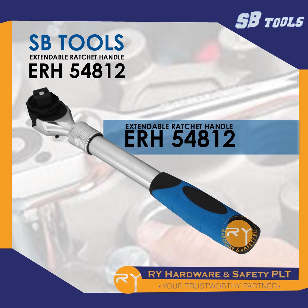 SB TOOLS | EHR54812 ADJUSTABLE EXTENDABLE RATCHET HANDLE 1/2 ...