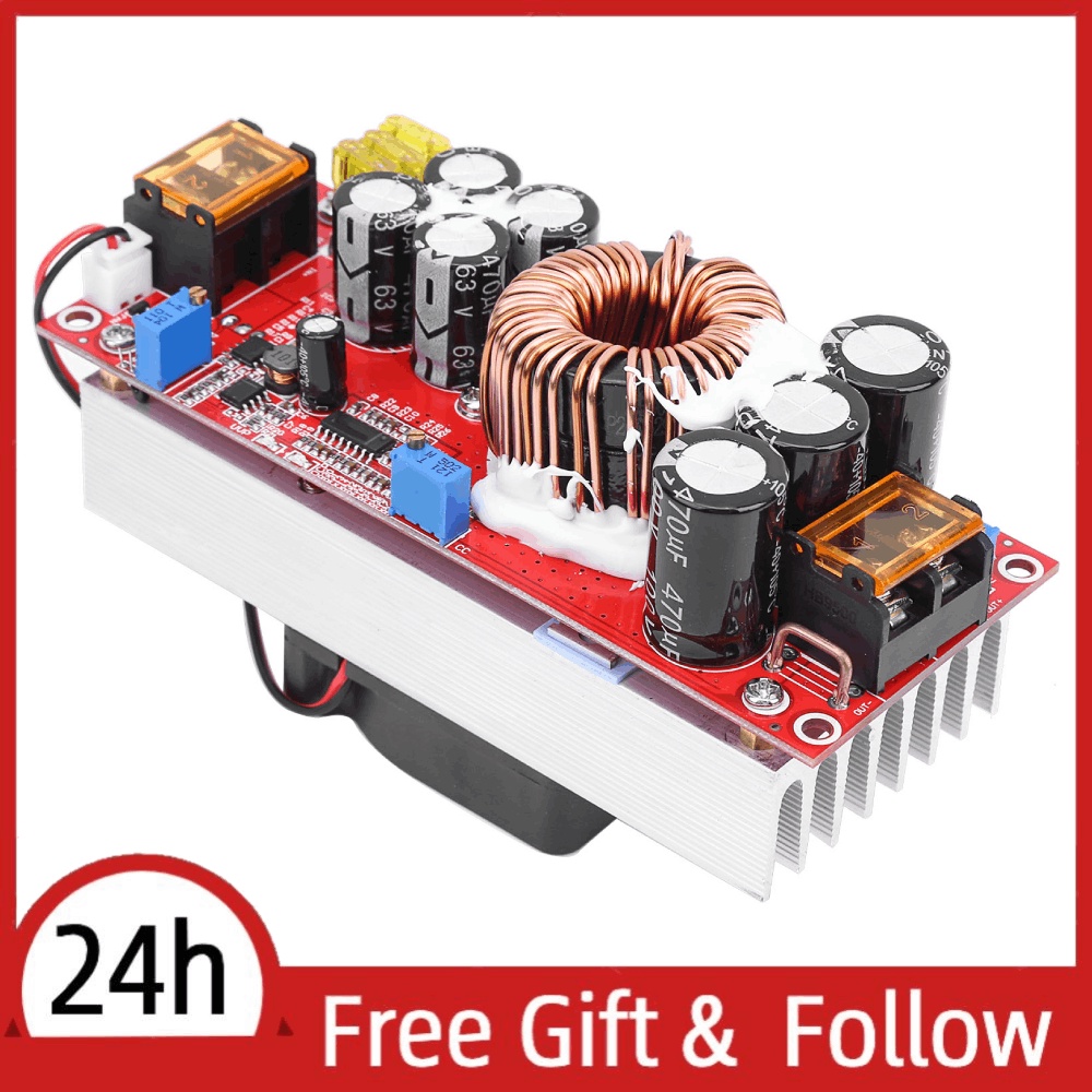 DC-DC 10-60V to 12-97V 1500W 30A Voltage Step Up Converter Boost CC CV Power Supply Module ...