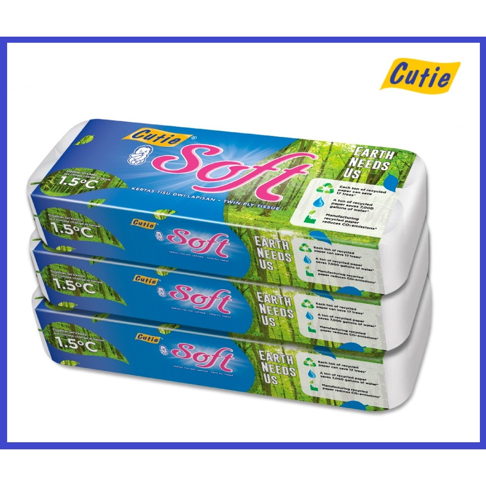 Cutie Soft Toilet Tissue Paper 10 rolls | Shopee Malaysia
