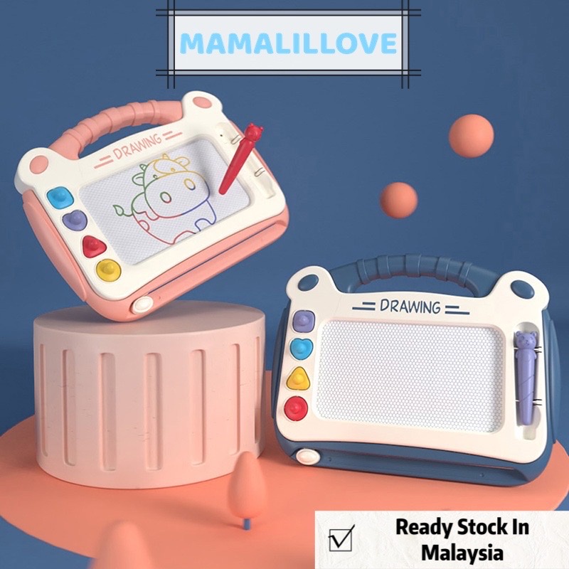 2 in 1 Magnetic Colourful Drawing Doodle Board Tablet Table Kids Baby ...