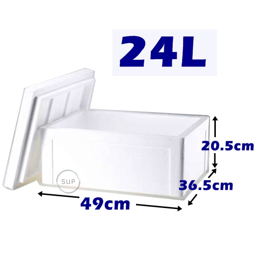 Styrofoam Ice Box (24L) / Cooler Box / Picnic box / Gabus / Foam Box ...