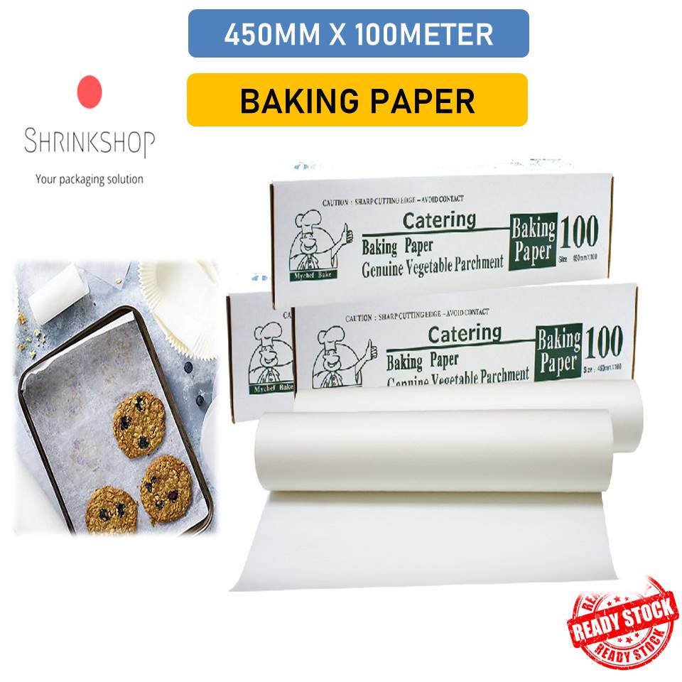 MyChef Catering Size Parchment Baking Paper 450mm x 100m Longer Premium ...