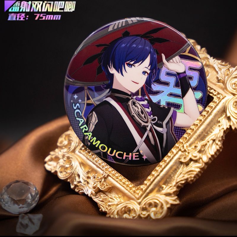 3pcs RM57 Genshin impact badge alhaitham cyno albedo itto scaramouche ...