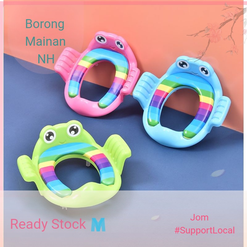 Jamban Budak Potty Frog Baby Children Kids Potty Training Toilet Seat ...