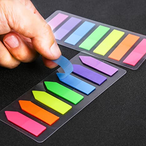 5-color waterproof loose-leaf notes index sticker/fluorescent self ...