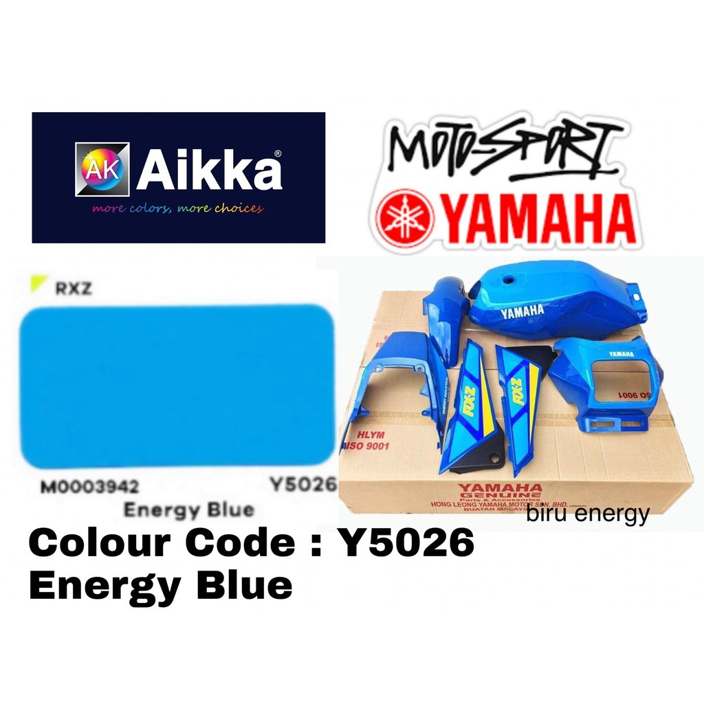 YAMAHA RXZ ENERGY BLUE Y5026 AEROSOL SPRAY MOTOR PAINT | Shopee Malaysia