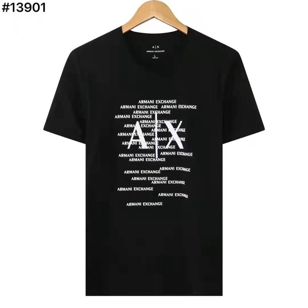 Ax High Version Pure Cotton T-Shirt Letter Print Loose Comfortable All ...