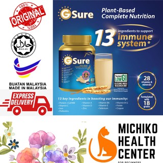 ( NEW PACKING ) GOOD MORNING G SURE PLANT-BASED COMPLETE NUTRITION 900G ...