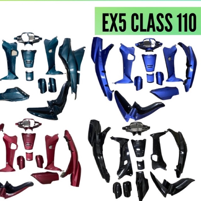 HONDA EX5 CLASS 1 BODY COVER SET MAROON / BLUE / GREEN / BLACK | Shopee ...