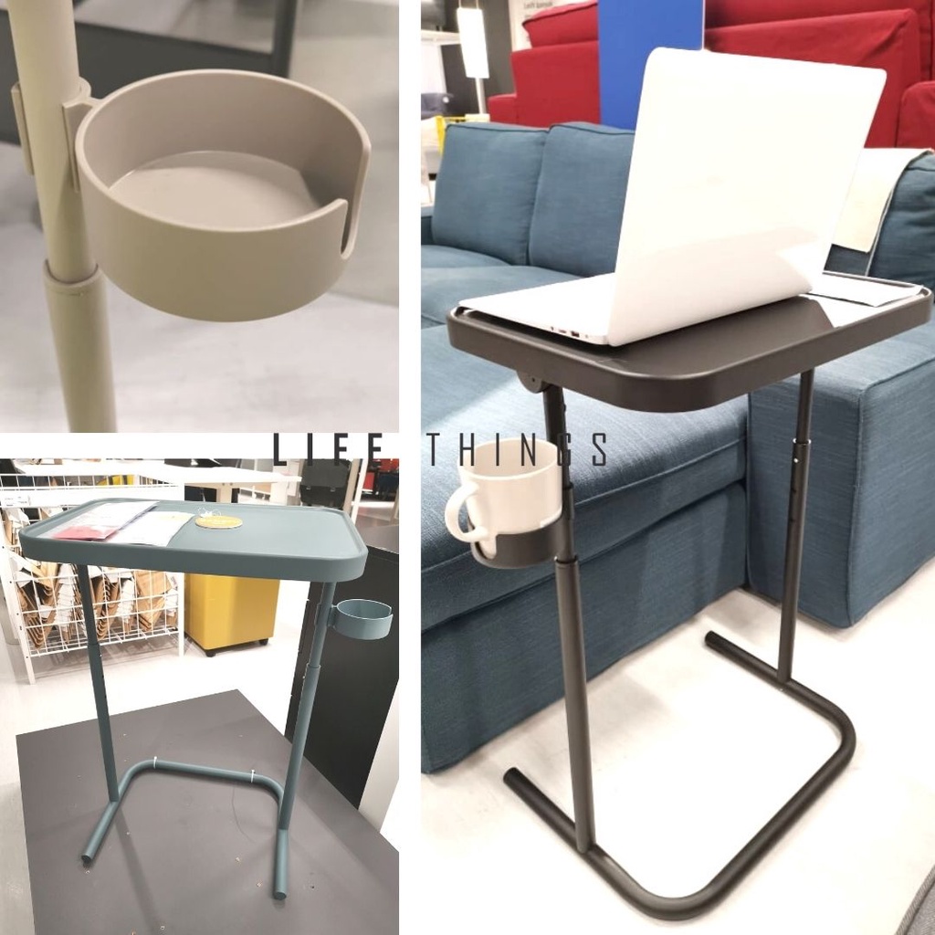 IKEA BJORKASEN Adjustable table, Laptop stand, Kaki komputer riba (FREE Bubble Wrap Packing ...