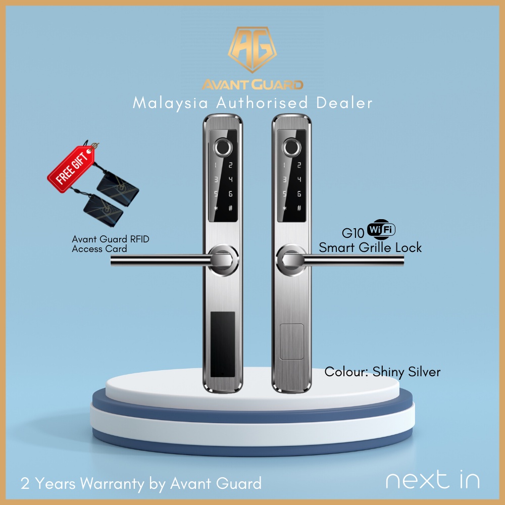AVANT GUARD Smart Grille Door Lock G10 - Wi-Fi | Shopee Malaysia