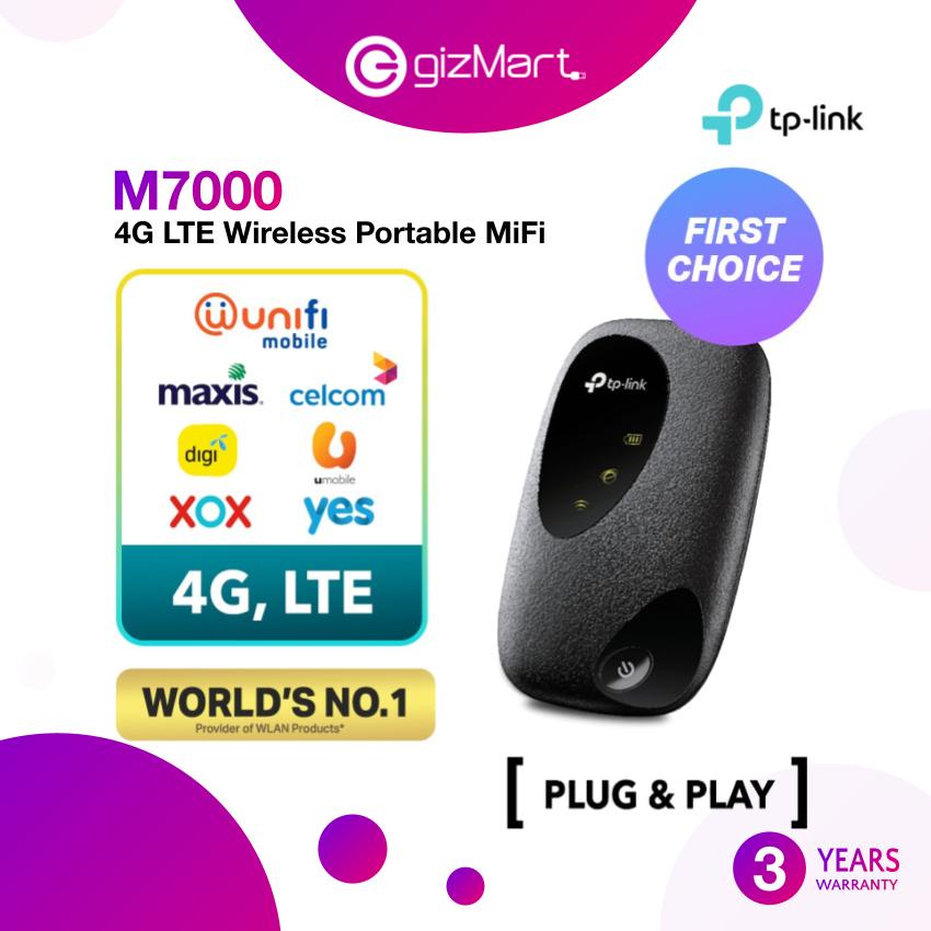 TP-LINK M7000 4G LTE Wireless Portable MiFi Direct SIM WIFI Modem Router | Shopee Malaysia