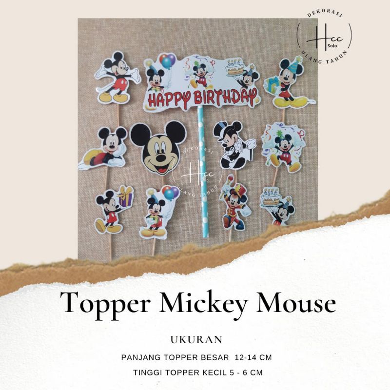 Mickey mouse cake Topper/miki mouse | Shopee Malaysia