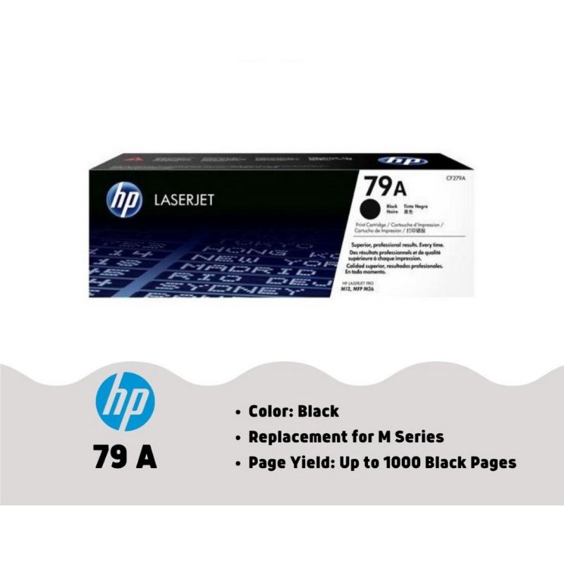 HP Toner Catridge CF279A (79A) Black (Genuine) | Shopee Malaysia