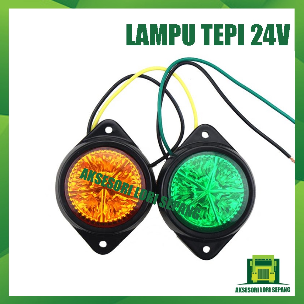 SEPANG AKSESORI LORI led lori 12v 24V LED Safety Side Marker Lamp ...