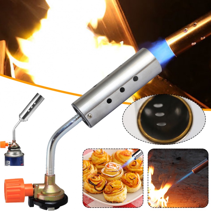 Portable Gas Torch BBQ Flamethrower Burner Butane Gas Blow Torch Flame ...