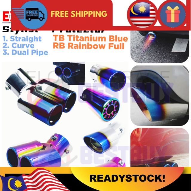 EKZOS PAIP MUFFLER EXZOS PELANGI EKSESORI TIP STAINLESS STEEL TAIL ...