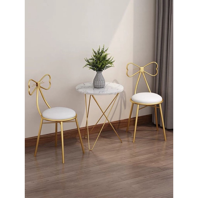 Public Nordiac Makeup Chair Dressing Table Chairs Stool Seat Backrest ...