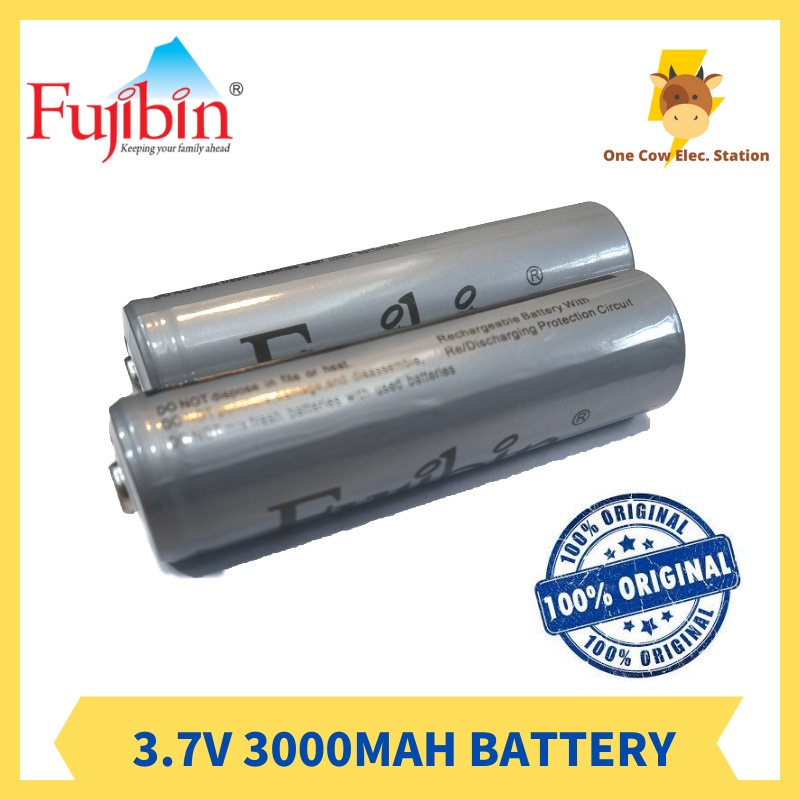 Fujibin Li-ion 18650 3.7V 3000mAh Rechargeable Battery **rm14/1 pcs ...