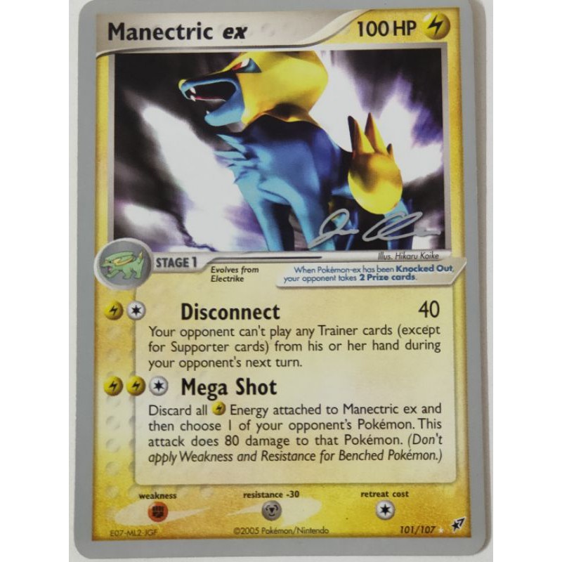 Manectric EX - 101/107 - 2006 World Championship Card | Shopee Malaysia