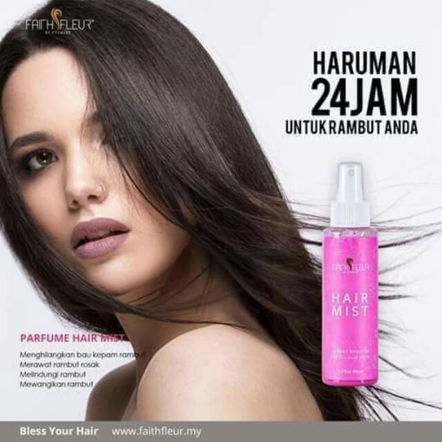 PERFUME RAMBUT 🎀 HAIR MIST FAITH FLEUT 🎀 | Shopee Malaysia